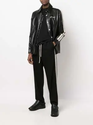Palm Angels Side-stripe Straight-leg Trousers