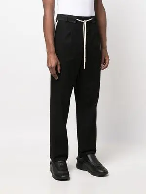 Palm Angels Side-stripe Straight-leg Trousers