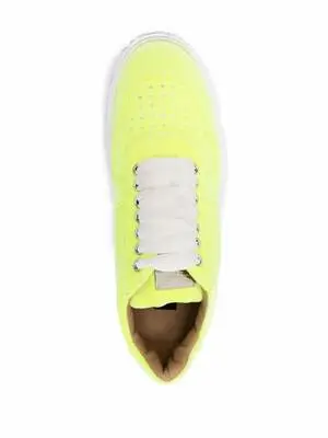 Philipp Plein King Power Velvet Sneakers - Yellow