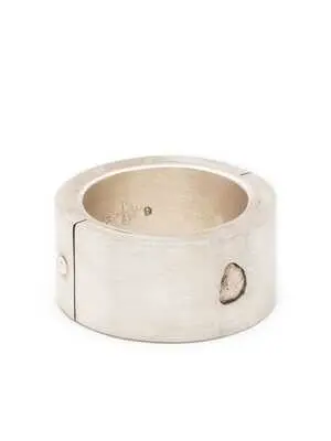 PARTS OF FOUR Sistema Chunky Diamond Ring - Silver
