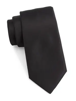 Emporio Armani Silk Neck Tie Black