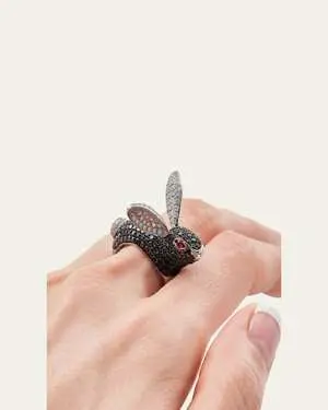 MIO HARUTAKA 18k Diamond Bunny Ring