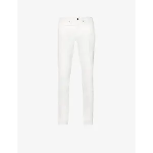 FRAME L'homme Slim-fit Tapered Stretch-denim Jeans - Whisper White