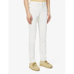 FRAME L'homme Slim-fit Tapered Stretch-denim Jeans - Whisper White