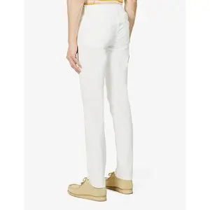 FRAME L'homme Slim-fit Tapered Stretch-denim Jeans - Whisper White