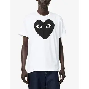Play Comme Des Garcon Heart Logo T-shirt - White
