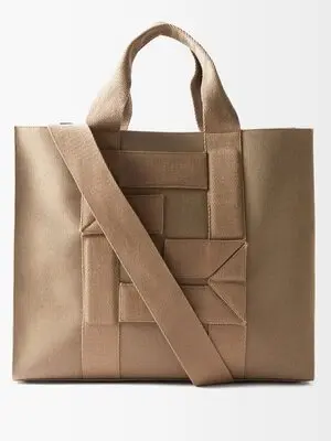 Fendi Fendi - Ff-logo Canvas Tote Bag - Mens - Beige - Beige