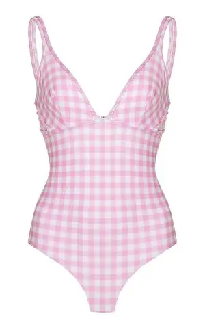 Ephemera Classic Gingham One-piece Swimsuit Eu 38
