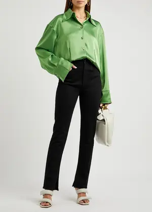 SLVRLAKE Beatnik Split-hem Slim-leg Jeans