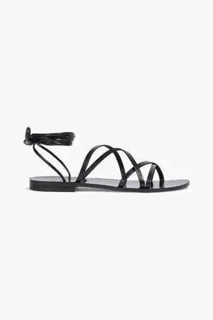 Iris & Ink Renée Leather Sandals - Black