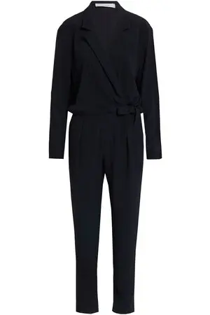 IRO PARIS Chacha Pleated Crepe Jumpsuit - Black