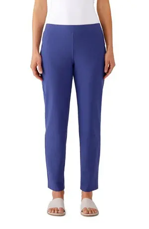 Eileen Fisher Slim Knit Ankle Pants Iris