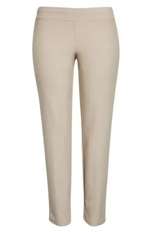 Eileen Fisher Slim Knit Ankle Pants - Wheat