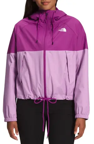 The North Face Antora Waterproof Rain Hoodie Purple Cactus Flower/ Lupine