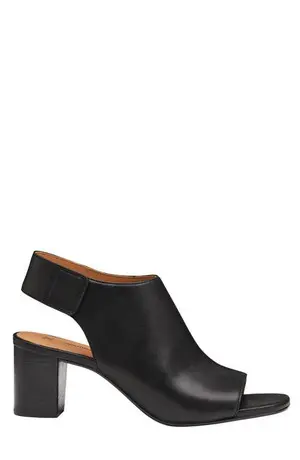 Johnston & Murphy Evelyn Open Toe Bootie - Black Glove