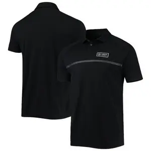 LEVELWEAR Chicago Cubs Sector Raglan Polo - Black