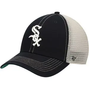 '47 Chicago White Sox Trawler Clean Up Trucker Snapback Hat - Black