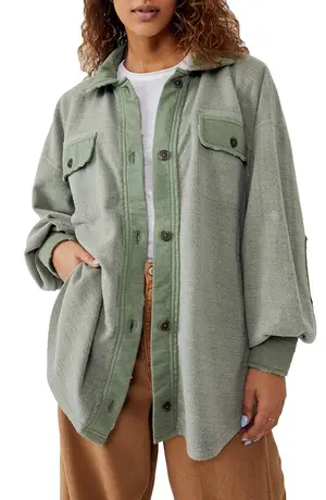 Free People We The Free Ruby Fleece Shirt Jacket