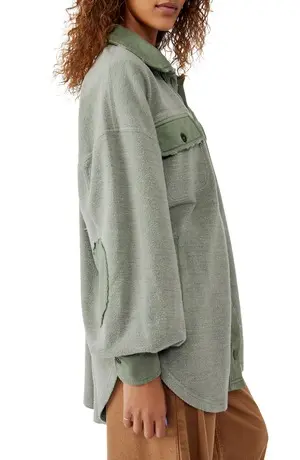 Free People We The Free Ruby Fleece Shirt Jacket