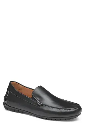 Johnston & Murphy Cort Venetian Loafer - Black Full Grain