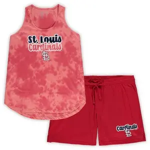 CONCEPTS SPORT St. Louis Cardinals Cloud Tank Top & Shorts Sleep Set - Red