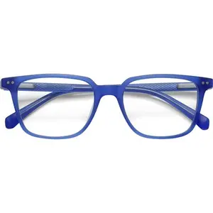 Eyebobs C Suite Square Reading Glasses - Blue Crystal/clear