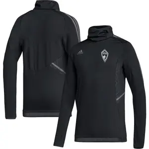 Adidas Colorado Rapids Cold.rdy Raglan Warmup Pullover Jacket - Black