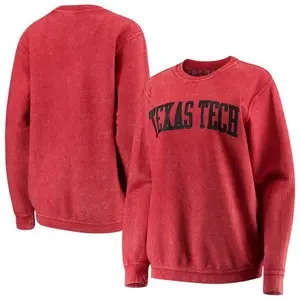 PRESSBOX Texas Tech Raiders Comfy Cord Pullover Sweatshirt