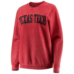 PRESSBOX Texas Tech Raiders Comfy Cord Pullover Sweatshirt