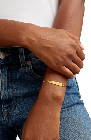 Monica Vinader Mini Havana Friendship Chain Bracelet - Gold