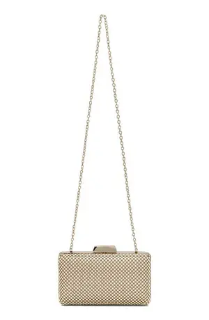 OLGA BERG Natasha Mesh Clutch - Gold