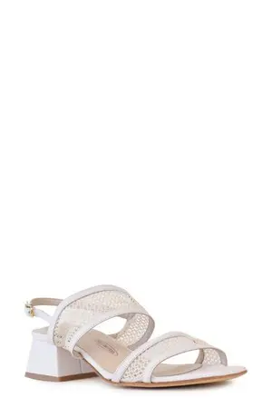 AMALFI BY RANGONI Macedonia Block Heel Sandal Tofu Parmasoft/ Beige Ruccione