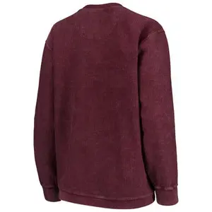 PRESSBOX Virginia Tech Hokies Comfy Cord Vintage Wash Basic Arch Pullover Sweatshirt