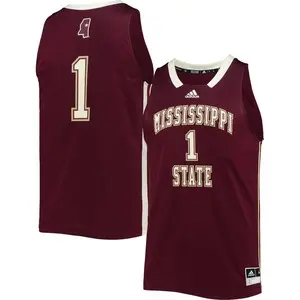 Adidas 1 Mississippi State Bulldogs Reverse Retro Jersey - Maroon