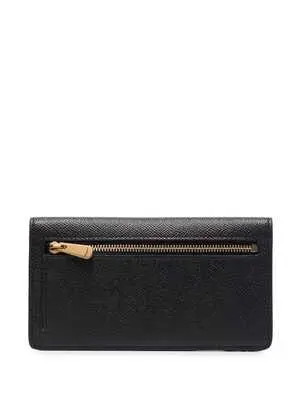 FERRAGAMO Gancini Continental Wallet - Black