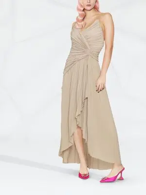 Alexandre Vauthier Draped Asymmetric Gown - Neutrals