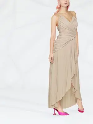 Alexandre Vauthier Draped Asymmetric Gown - Neutrals