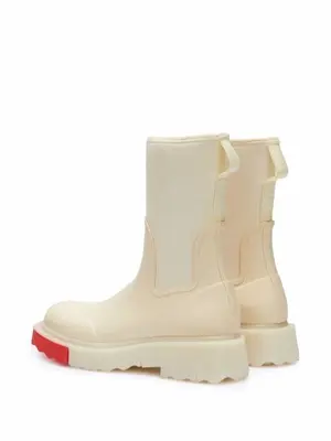 Off-White Logo-print Rain Boots - Neutrals