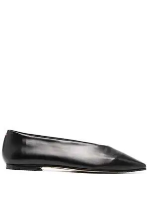 AeydĒ Betty Pointed Ballerina Shoes - Black