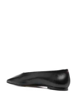 AeydĒ Betty Pointed Ballerina Shoes - Black