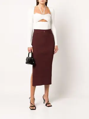 Simkhai Alexia Knitted Top - White