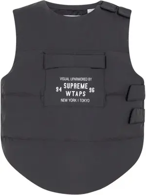 Supreme X Wtaps Tactical Down-Feather Vest - Black | Editorialist