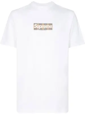 Supreme X Burberry Box Logo T-shirt - White