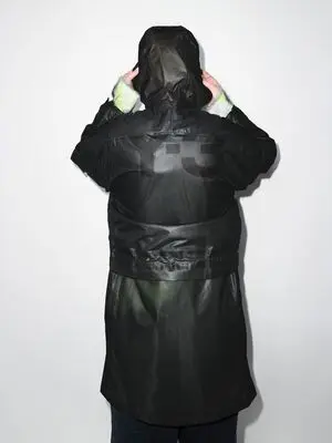 Y3 Hooded Midi Raincoat