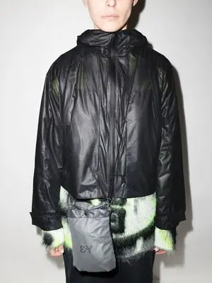 Y3 Hooded Midi Raincoat