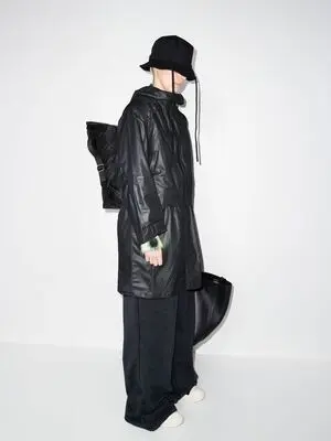 Y3 Hooded Midi Raincoat