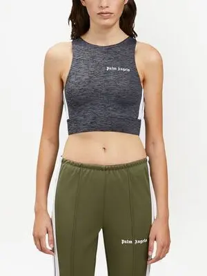 Palm Angels Logo-print Training Top - Grey