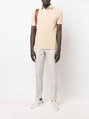DELL'OGLIO Short-sleeved Polo Shirt - Yellow