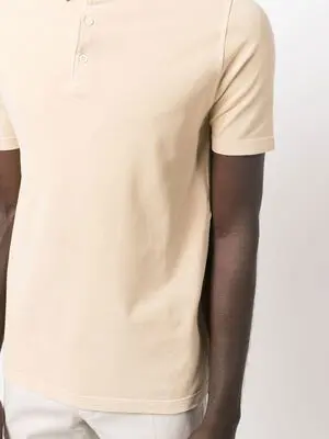 DELL'OGLIO Short-sleeved Polo Shirt - Yellow