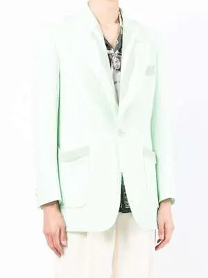 Casablanca Memphis Pinstripe Single Breasted Rib Blazer